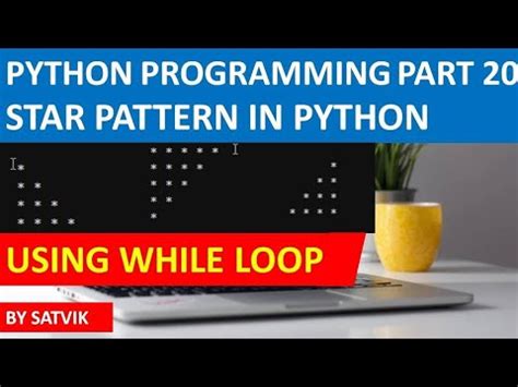 RIGHT TRIANGLE STAR PATTERN USING WHILE LOOP Python Programming Part YouTube