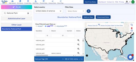 download national park data in shapefile kml mid 15 gis formats