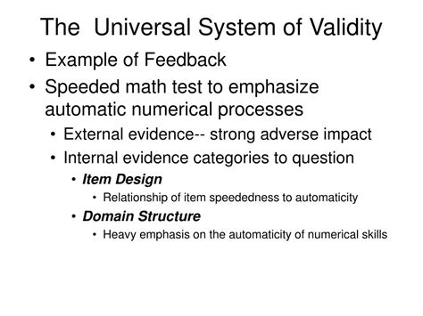ppt construct validity a universal validity system powerpoint