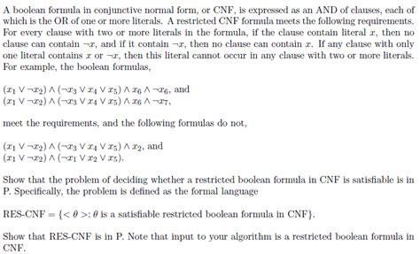 A Boolean Formula In Conjunctive Normal Form Or Cnf