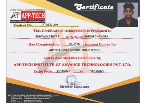 Autocad Certificate Pdf