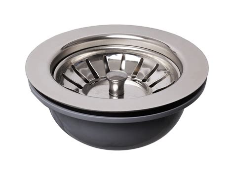 Space Saving Two Bowl Water Trap Manual Telescopic Vertical Overflow