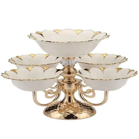 ᐉ Піднос фруктовниця Fruit Tray 1303 5 на 5 тарілок два яруси 16622 • Краща ціна в Києві