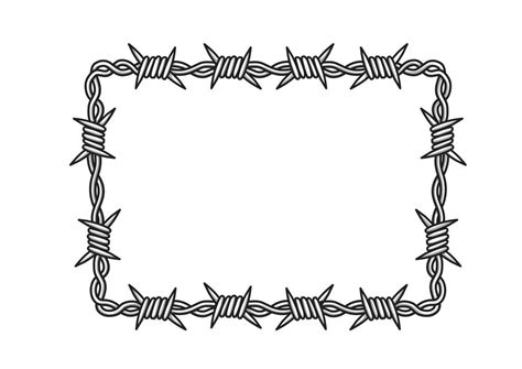 Barbed Wire Border Vector Art Icons And Graphics For Free Download