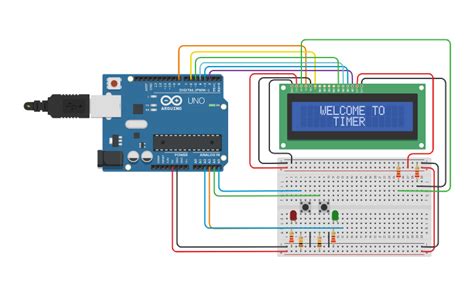 Circuit Design Cronômetro Tinkercad