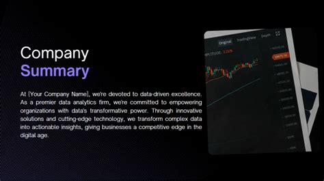 Data Analytics Software Pitch Deck Template Oak Business Consultant