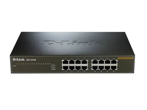 D Link Des 1016d 16 Port Fast Ethernet Unmanaged Desktop Switch