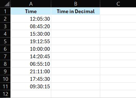 Convert Time To Decimal In Excel Easy Ways