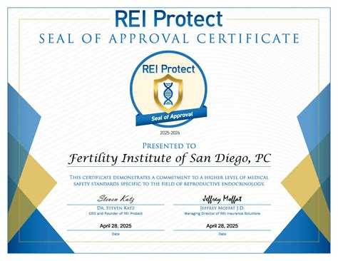 Rei Protect Seal Of Approval Fertility Practice And Ivflab Standards