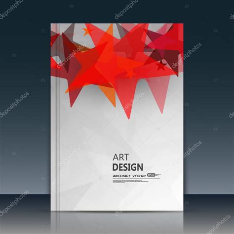 Abstract Composition Text Frame Surface White A Brochure Cover Design Title Sheet Model