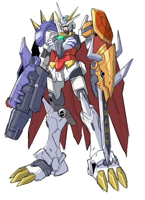 Safebooru Absurdres Arm Blade Arm Cannon Blue Eyes Clenched Hands