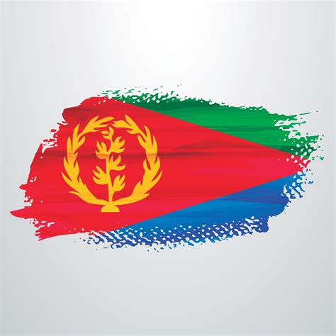 Eritrea Flag Brush 2632045 Vector Art At Vecteezy