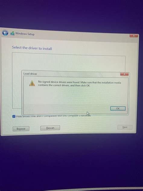 No Signed Drivers Were Found While Downloading Windows R Techsupport