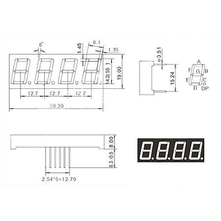 Display Segmentos Dígitos Vermelho Catodo Comum Bit Maker Arduinos Módulos Sensores