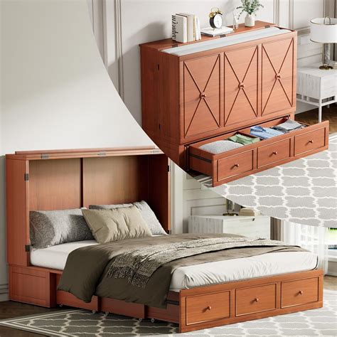 Queen Murphy Bed Folding Mattress Space Saving Smart Sleep Solutions