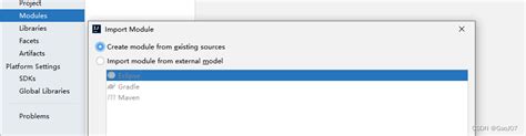 Idea运行非maven，无框架的java Web项目非maven项目import Modules怎么选 Csdn博客