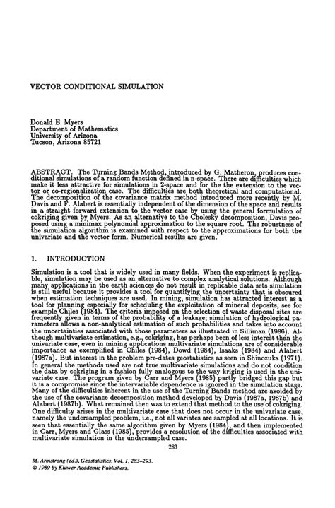 pdf vector conditional simulation