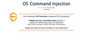 Secure Code Warrior Os Command Injection PPTX Operating Systems Computer Software And