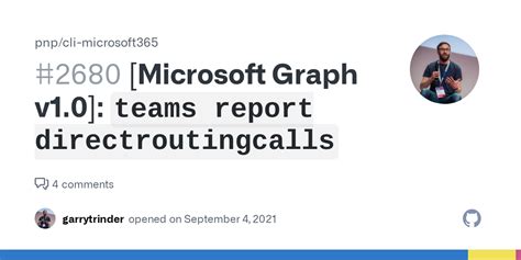 Microsoft Graph V10 `teams Report Directroutingcalls` · Issue 2680