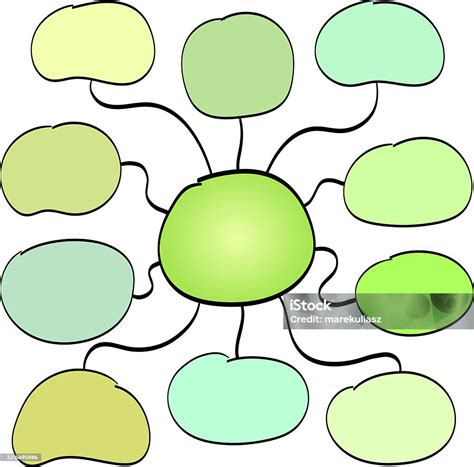 Ilustración De Blank Mind Map Sketch Infographics Template Y Más