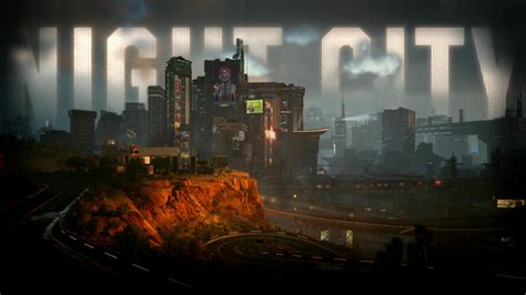 Night City Skyline Cyberpunk