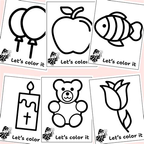 Very Simple Coloring Pages