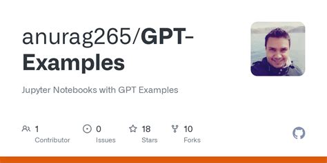 Github Anurag265 Gpt Examples Jupyter Notebooks With Gpt Examples