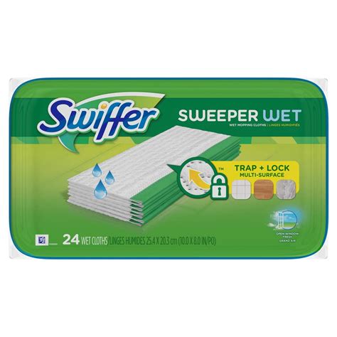 Swiffer Sweeper Wet Mopping Cloths Open Window Fresh 24 Pk Canadian