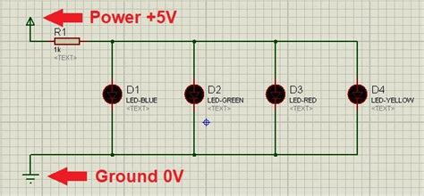 Power V Terminal In Electronic Circuit Design