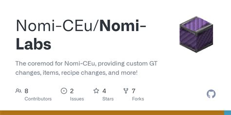GitHub Nomi CEu Nomi Labs The Coremod For Nomi CEu Providing Custom GT Changes Items