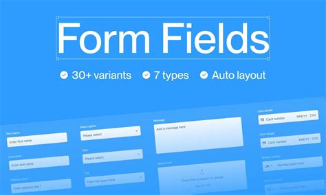 Form Fields And Validation Ui Kit Figma