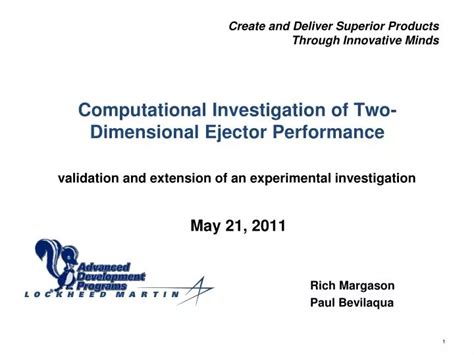 Ppt Computational Investigation Of Two Dimensional Ejector Performance Powerpoint Presentation