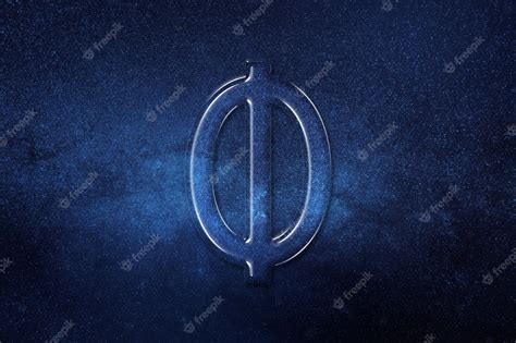 Premium Photo Phi Sign Phi Letter Greek Alphabet Symbol Space