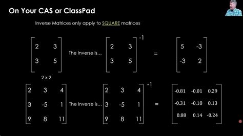 Inverse Matrices Youtube