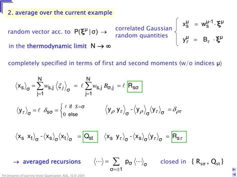 ppt the dynamics of learning vector quantization powerpoint