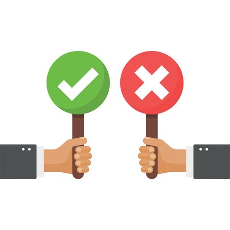yes no icon flat