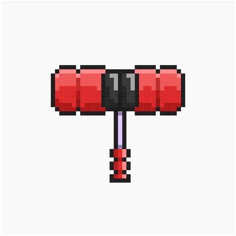Rubber Hammer In Pixel Art Style 21720927 Vector Art At Vecteezy