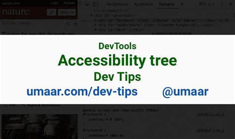 accessibility tree chrome devtools dev tips