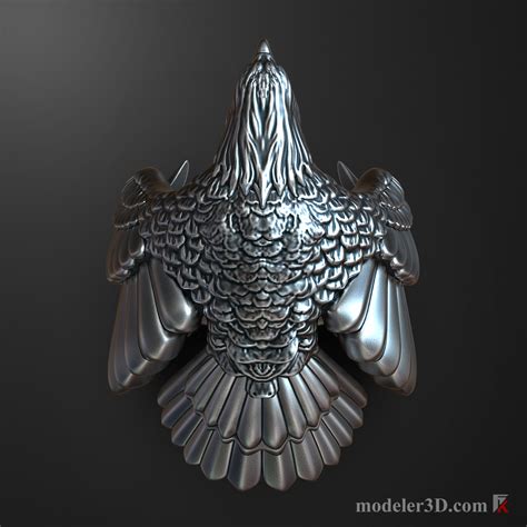 3d модели животных: Орел Кольцо 3D модель