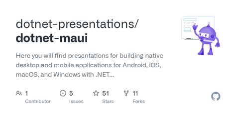GitHub Dotnet Presentations Dotnet Maui Here You Will Find Presentations For Building Native