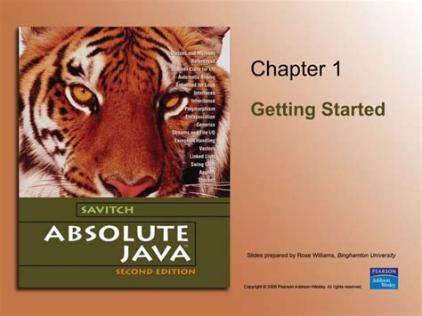 Savitchabsjavappt Java Programming Part 1 Ppt