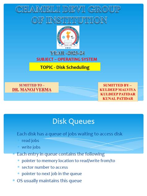 Os Ppt Disk Sheduling 22 Pdf Scheduling Computing Algorithms