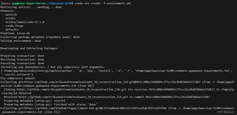实验笔记之——gaussian Slam测试与配置 Csdn博客