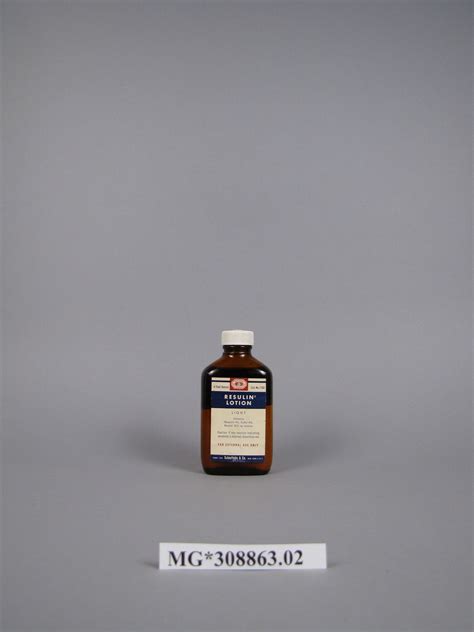 Resulin Lotion Light National Museum Of American History