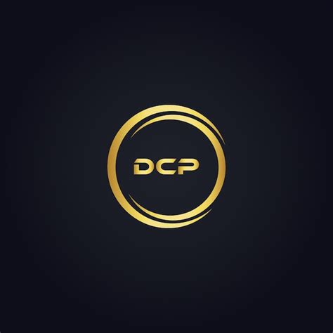 Дизайн логотипа Dcp Белая буква Dcp Дизайн логотипа D C P Премиум векторы