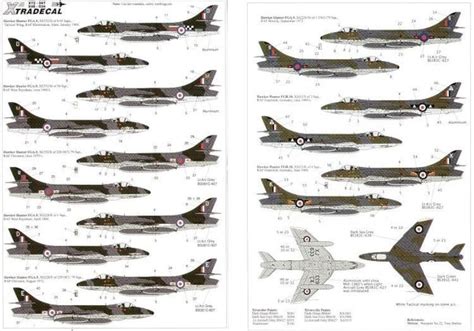 Xtradecal X48034 Hawker Hunter Fga9fr10 Decals 148 Sgs Model Store