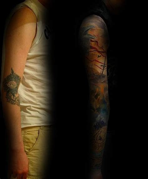 50 Tattoo Cover Up Sleeve Design Ideas For Men Manly Ink Blog