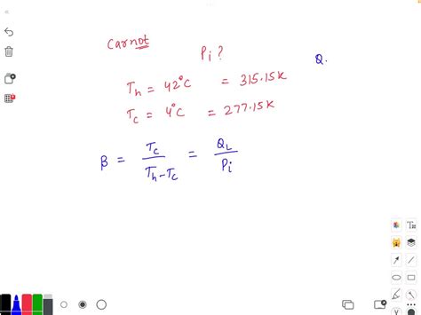 solved a refrigerator operates on reversed carnot cycle determine the
