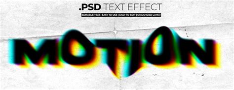 Premium Psd Blurry Rgb Split Text Style Effect