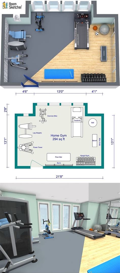 Home Gym Room Ideas Fitness Room Layout Small Gym Layout Ideas